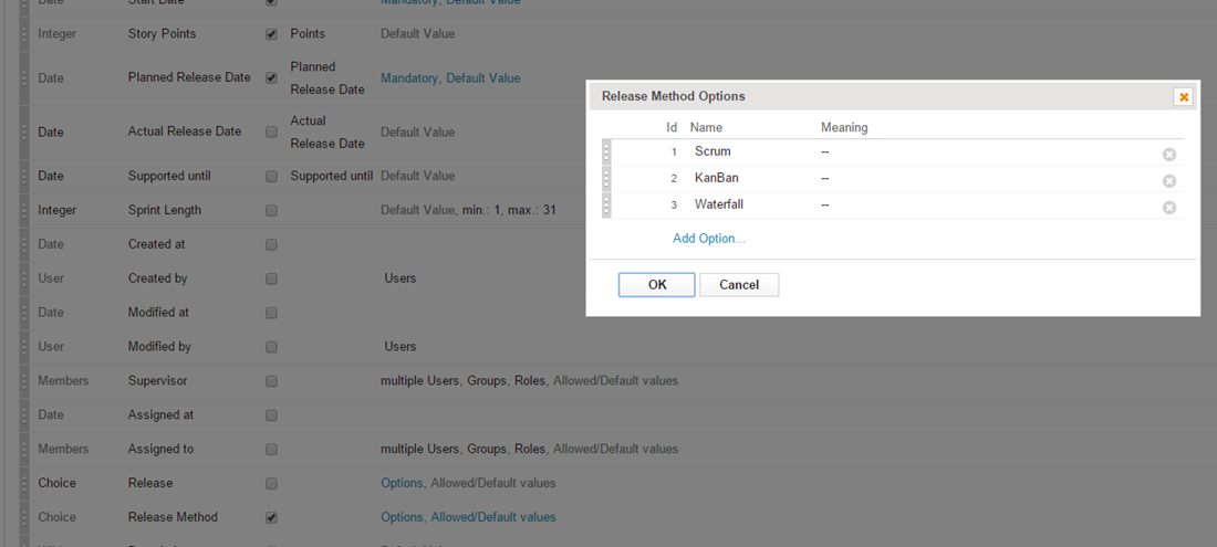 Release Gantt Chart
