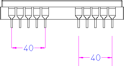 Set dimension line attributes