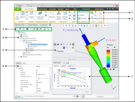 Creo Flow Analysis Interface