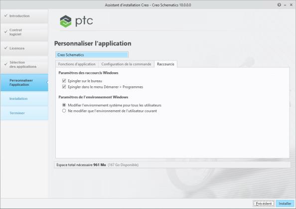 Installation de Creo Schematics : Procédure d'installation simple