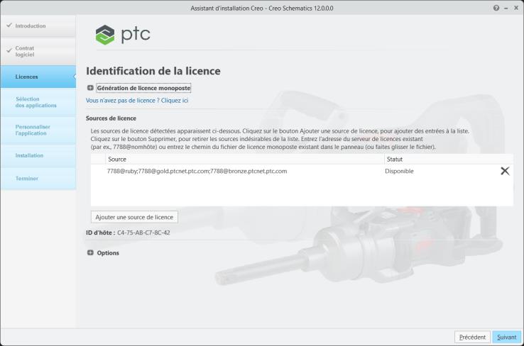 Installation de Creo Schematics : Procédure d'installation simple