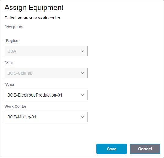 Assigning Equipment to Job Orders