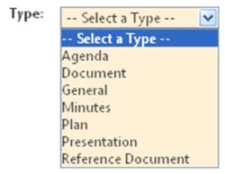 Configuring a Type Picker
