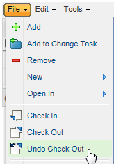Undo Check Out (Creo Elements/Direct Modeling)