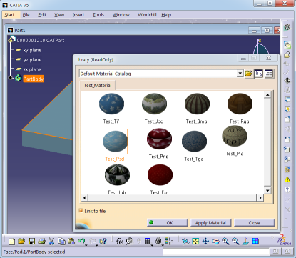 CATMaterial File Support (CATIA V5)